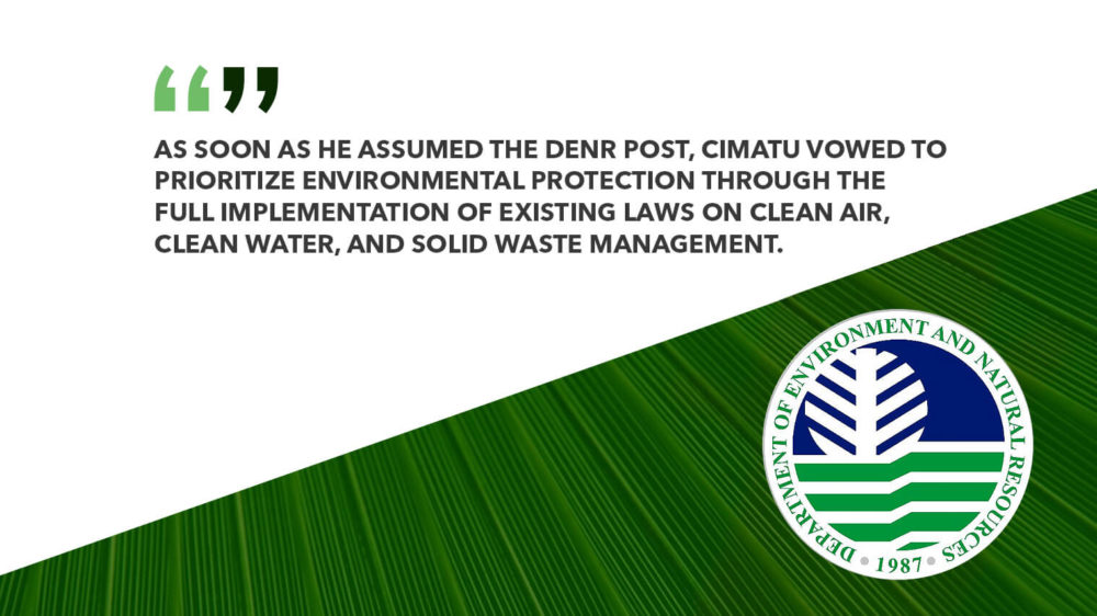 ENVIRONMENTAL PROGRAMS EXCEEDED YEAR-END TARGETS – DENR — IKOT.PH