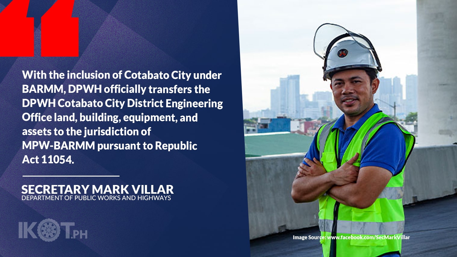 DPWH, BARMM INK MOA FOR INFRA PROJECTS – VILLAR — IKOT.PH