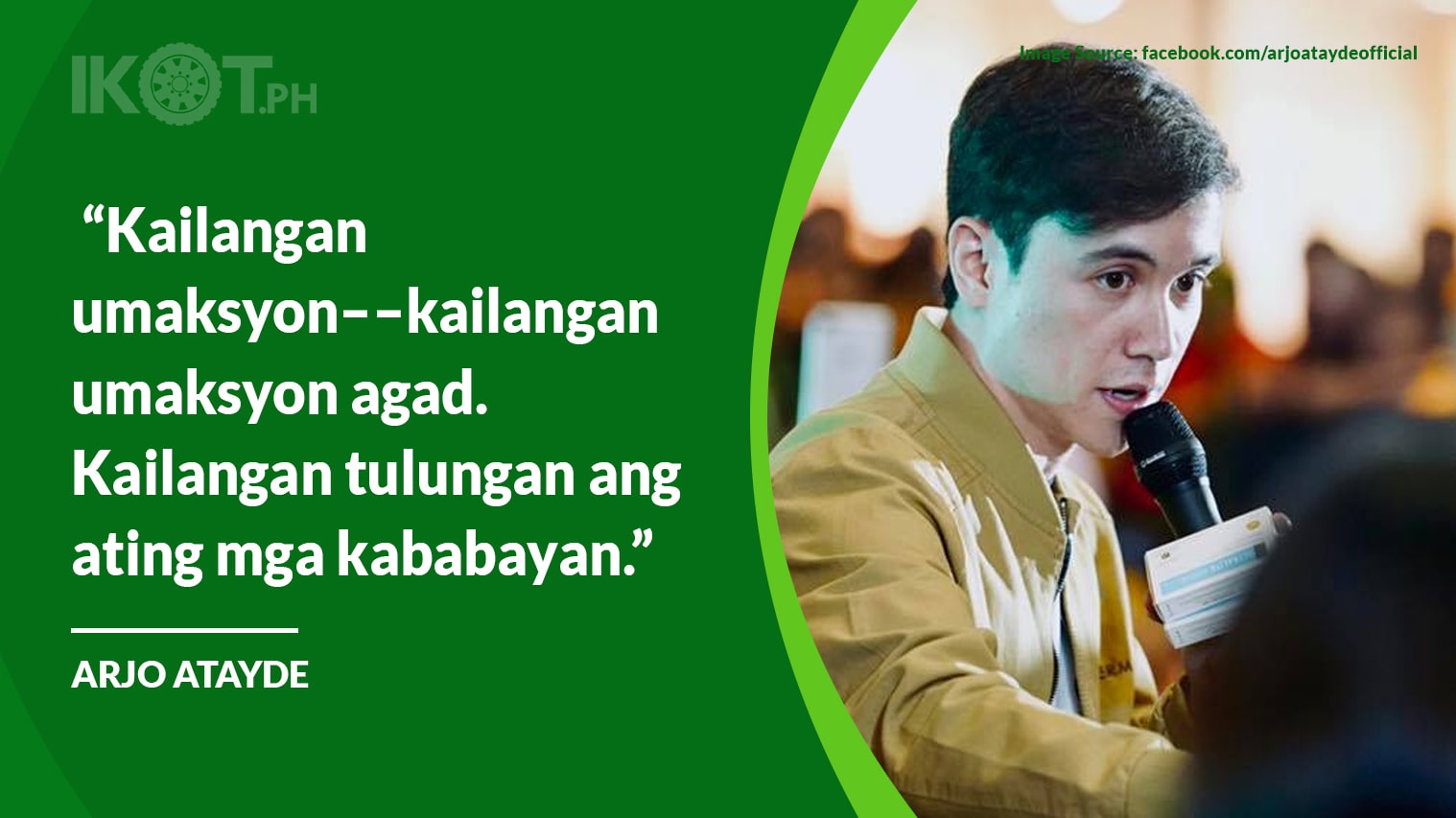 ARJO ATAYDE RUNS FOR QC CONGRESSMAN — IKOT.PH