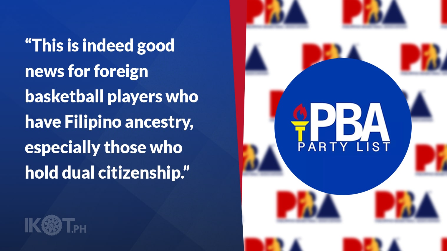 PBA LAUDED FOR EASING UP ON FIL-FOREIGN PLAYERS — IKOT.PH PBA LAUDED FOR EASING UP ON FIL-FOREIGN PLAYERS — IKOT.PH