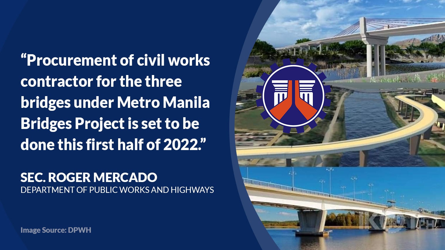 DPWH TO BUILD 3 BRIDGES CROSSING MARIKINA RIVER — IKOT.PH