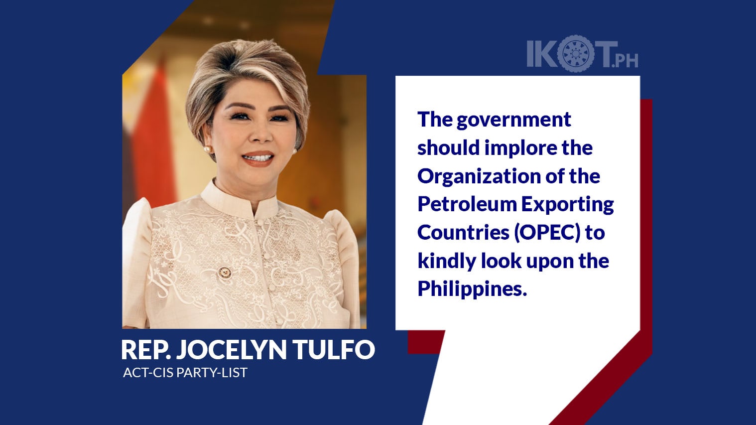 ACT-CIS party-list Representative Jocelyn Tulfo Archives — IKOT.PH