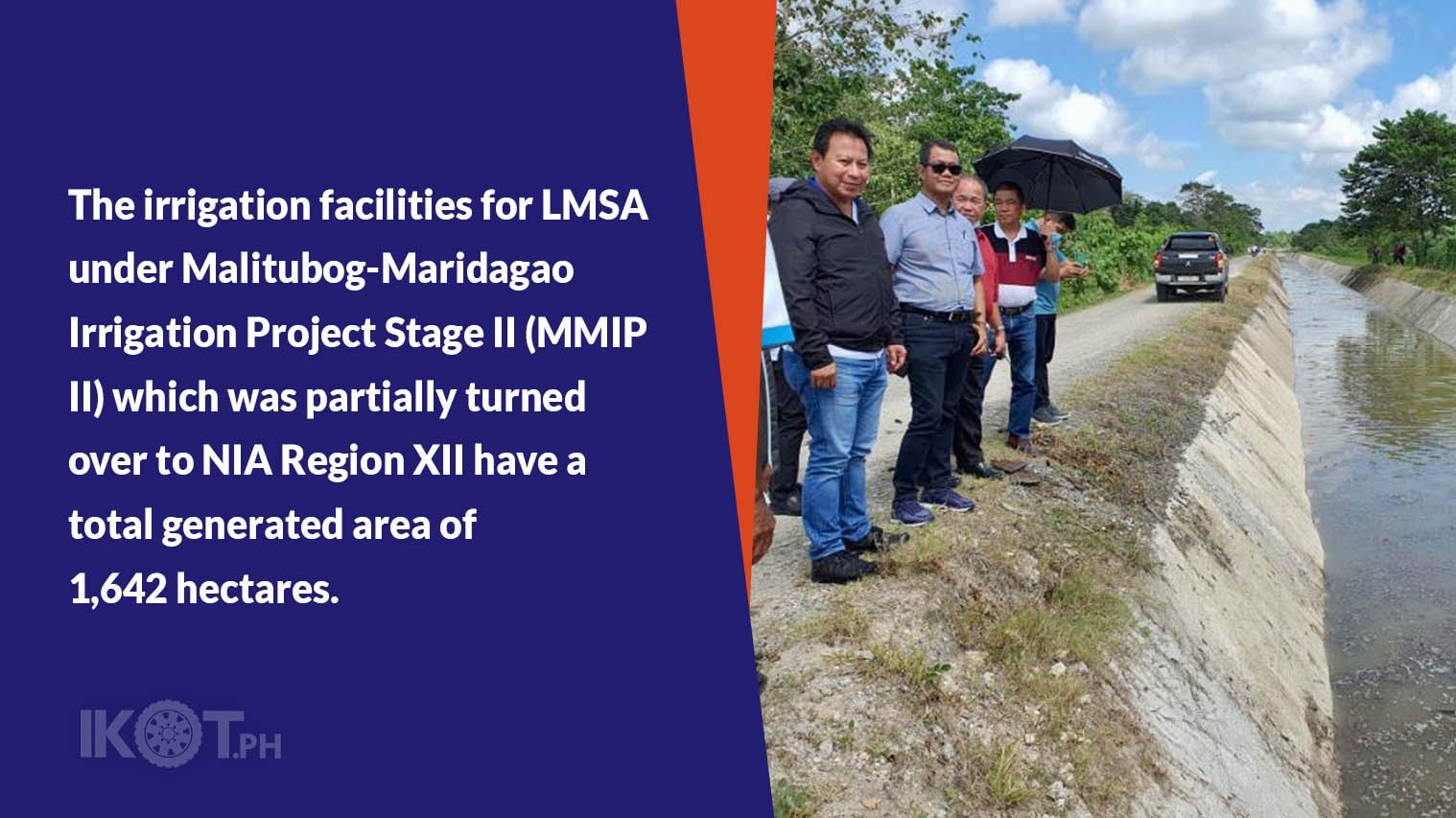 DPWH IRRIGATION PROJECT HELPS N. COTABATO FARMERS — IKOT.PH