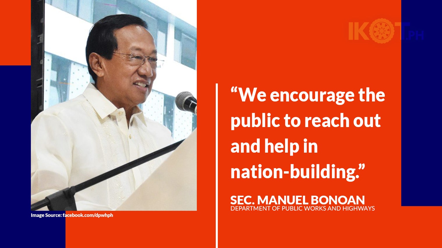 BBB PROGRAM TO CONTINUE UNDER MARCOS ADMIN – DPWH — IKOT.PH