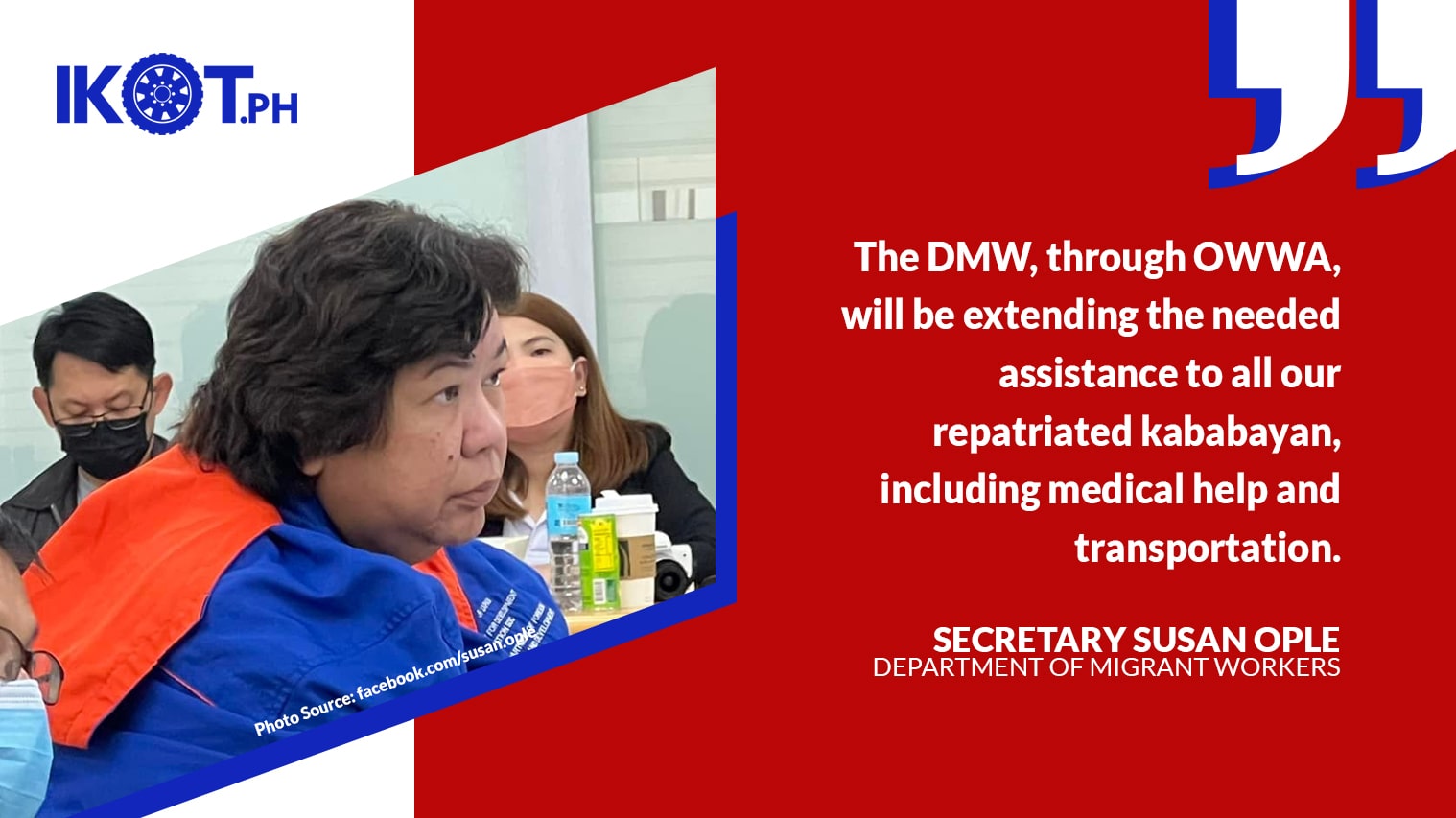 DMW REPATRIATES DISTRESSED OFWS FROM SAUDI ARABIA — IKOT.PH