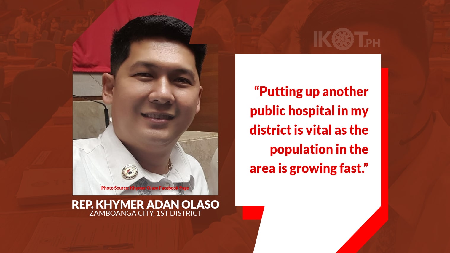 OLASO ALLOTS P40M FOR NEW ZAMBOANGA HOSPITAL — IKOT.PH