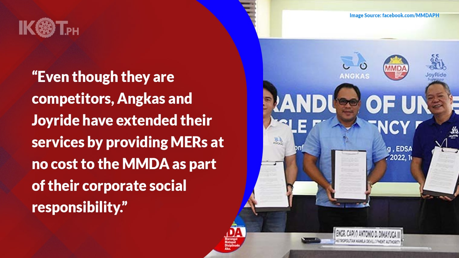 ANGKAS, JOYRIDE TO AID MMDA IN EMERGENCY RESPONSE — IKOT.PH ANGKAS, JOYRIDE TO AID MMDA IN EMERGENCY RESPONSE — IKOT.PH