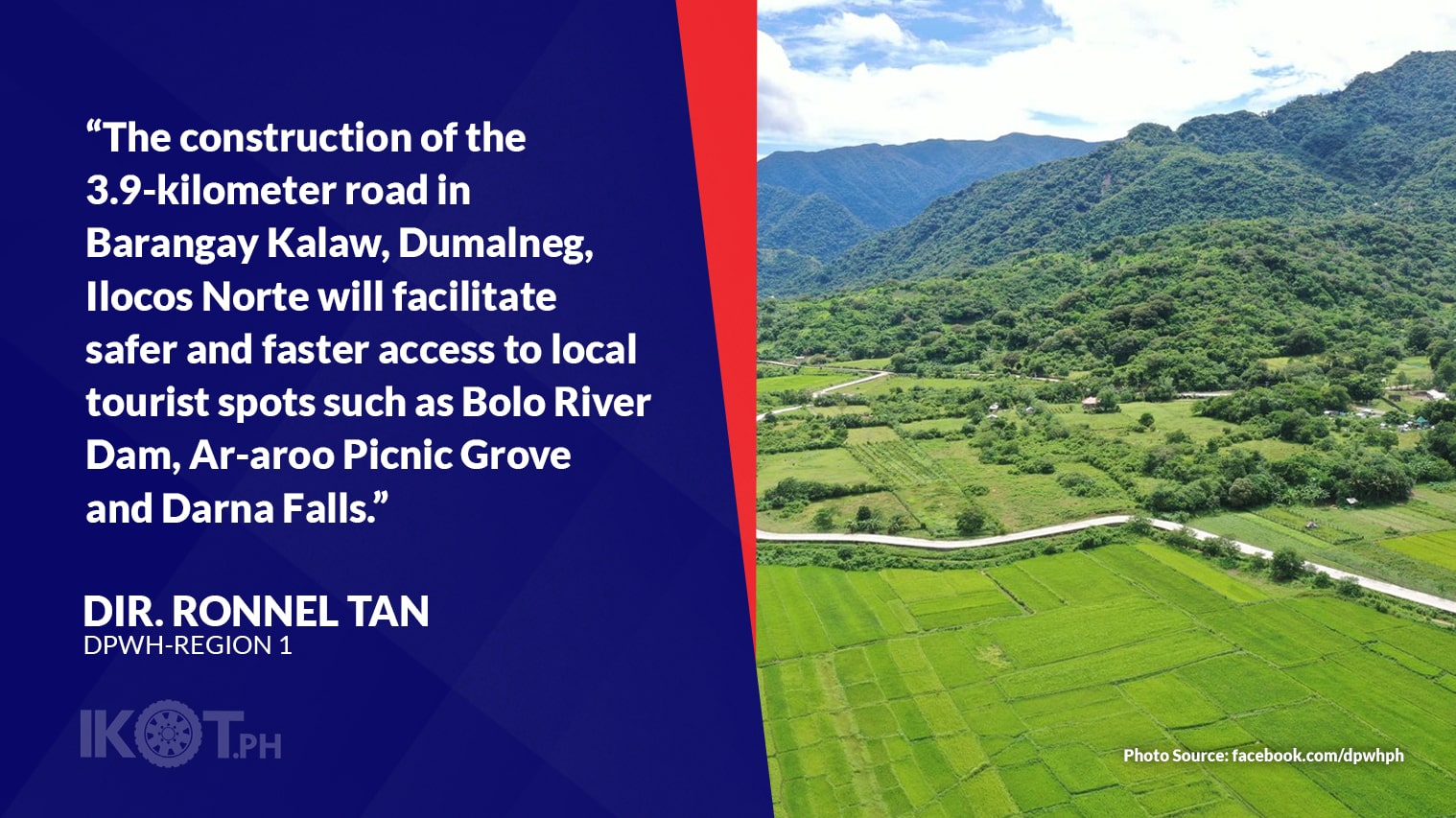 DPWH: NEW ROADS TO BOOST ILOCOS NORTE ECO-TOURISM — IKOT.PH