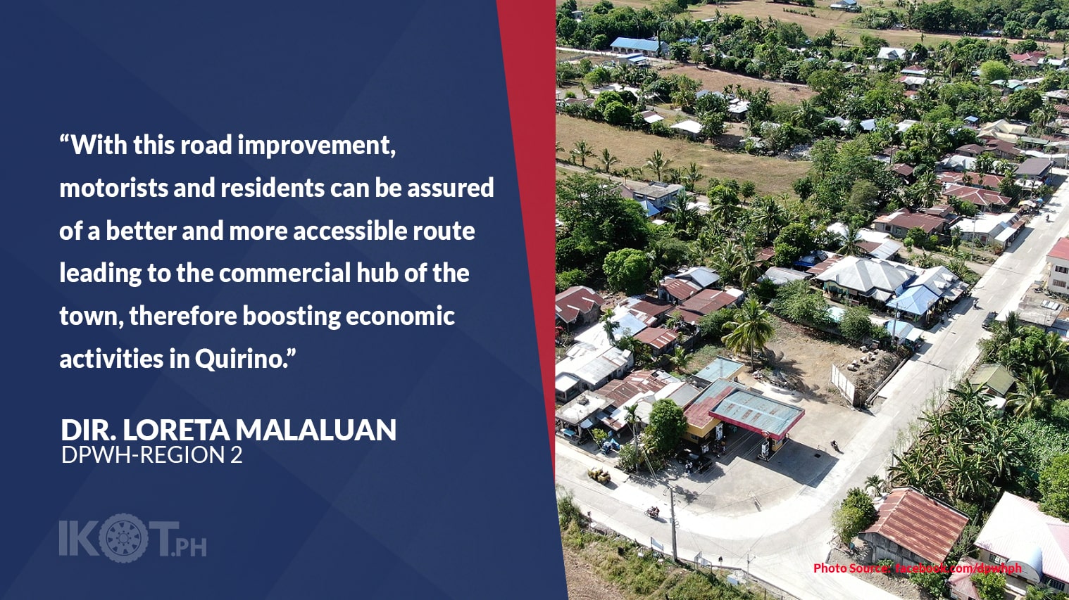 DPWH OPENS REPAIRED QUIRINO TOWN ROAD — IKOT.PH