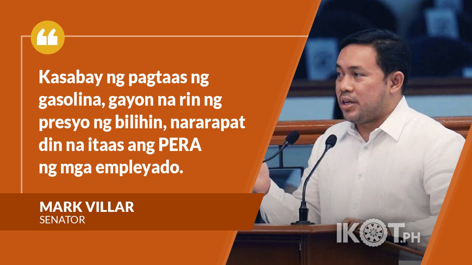 DOUBLE ALLOWANCE OF GOV’T WORKERS – MARK VILLAR — IKOT.PH