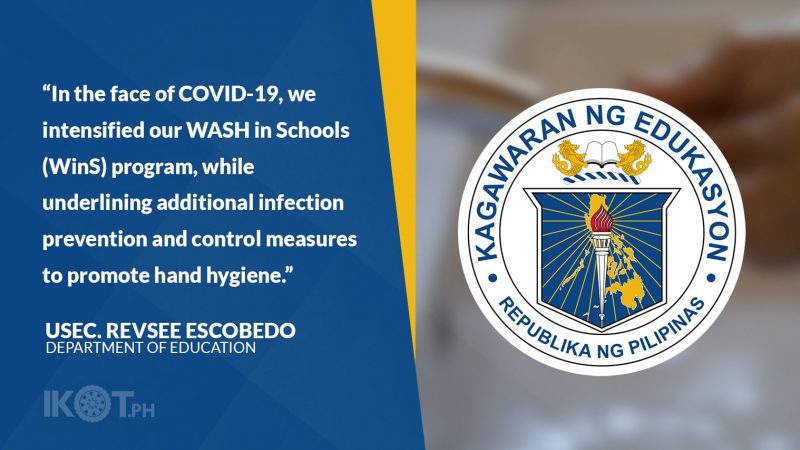 DEPED PROMOTES HANDWASHING IN SCHOOLS — IKOT.PH
