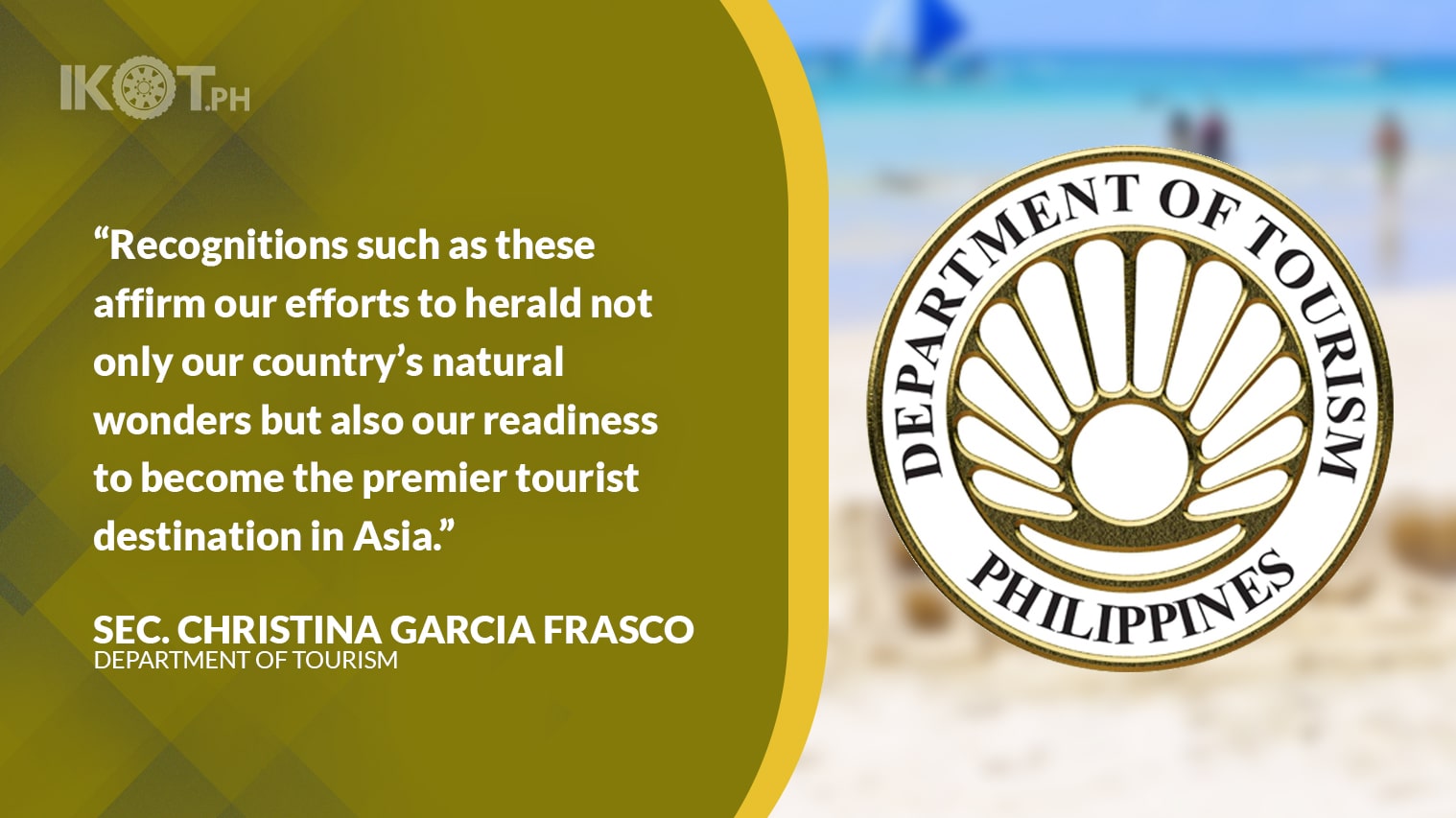 Boracay Palawan Bag CondÉ Nast Traveler Awards — Ikot Ph