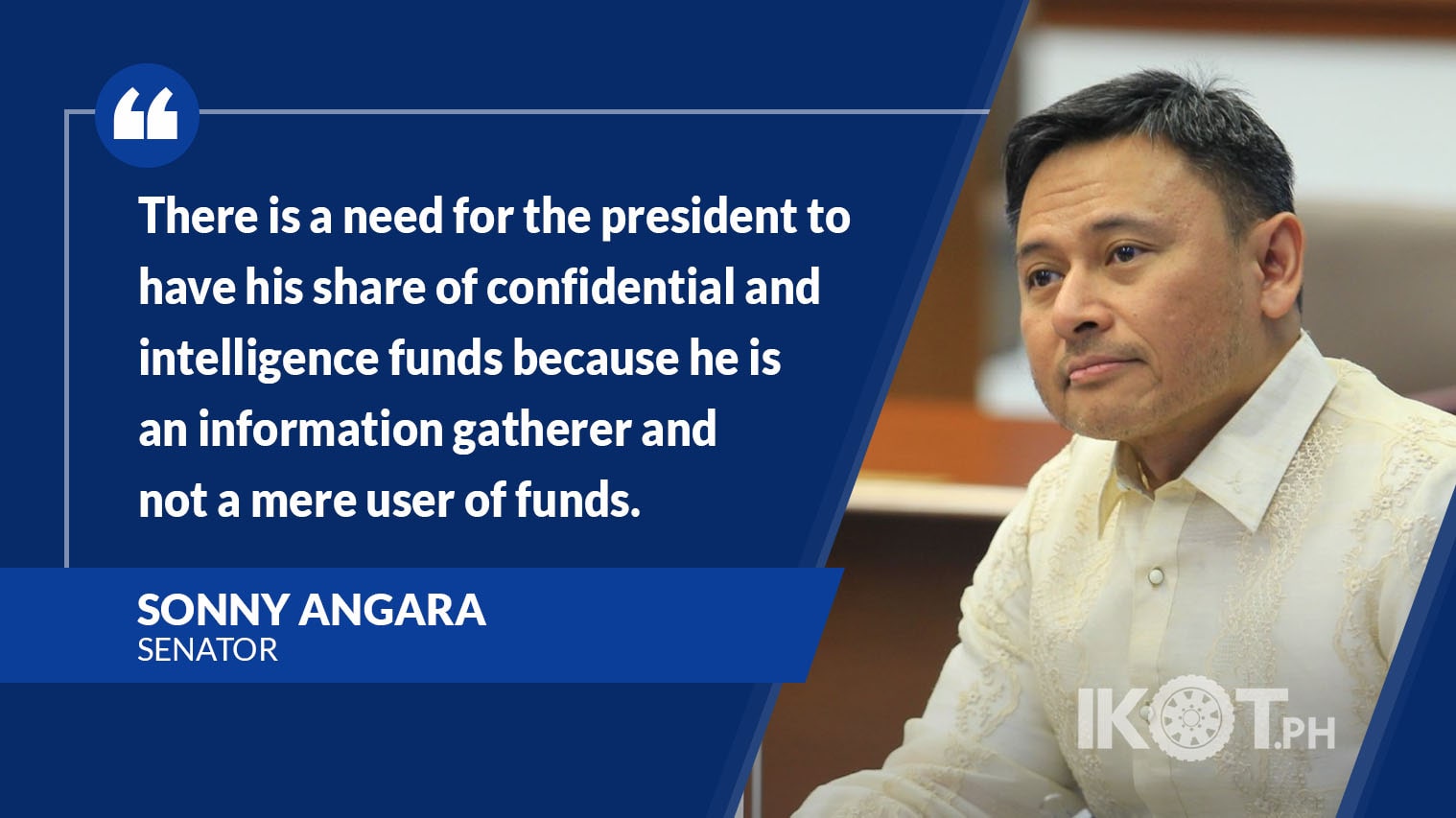 P4.5-B OP BUDGET FOR 2023 GETS SENATE OK -- ANGARA — IKOT.PH