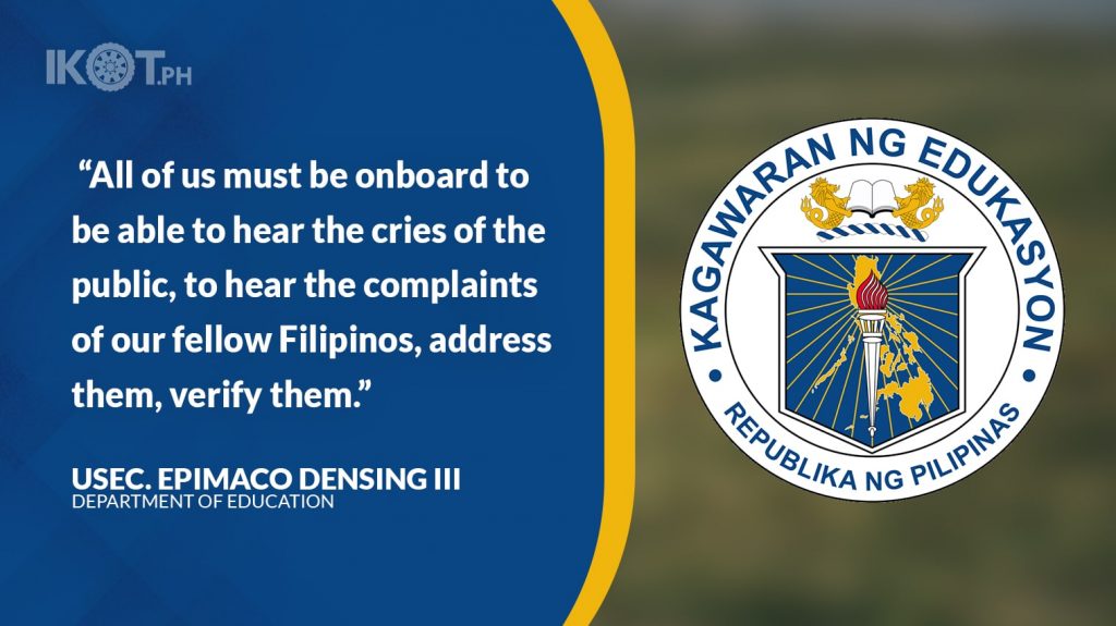 DEPED GIVES PUBLIC ASSISTANCE DELIVERY TRAINING — IKOT.PH