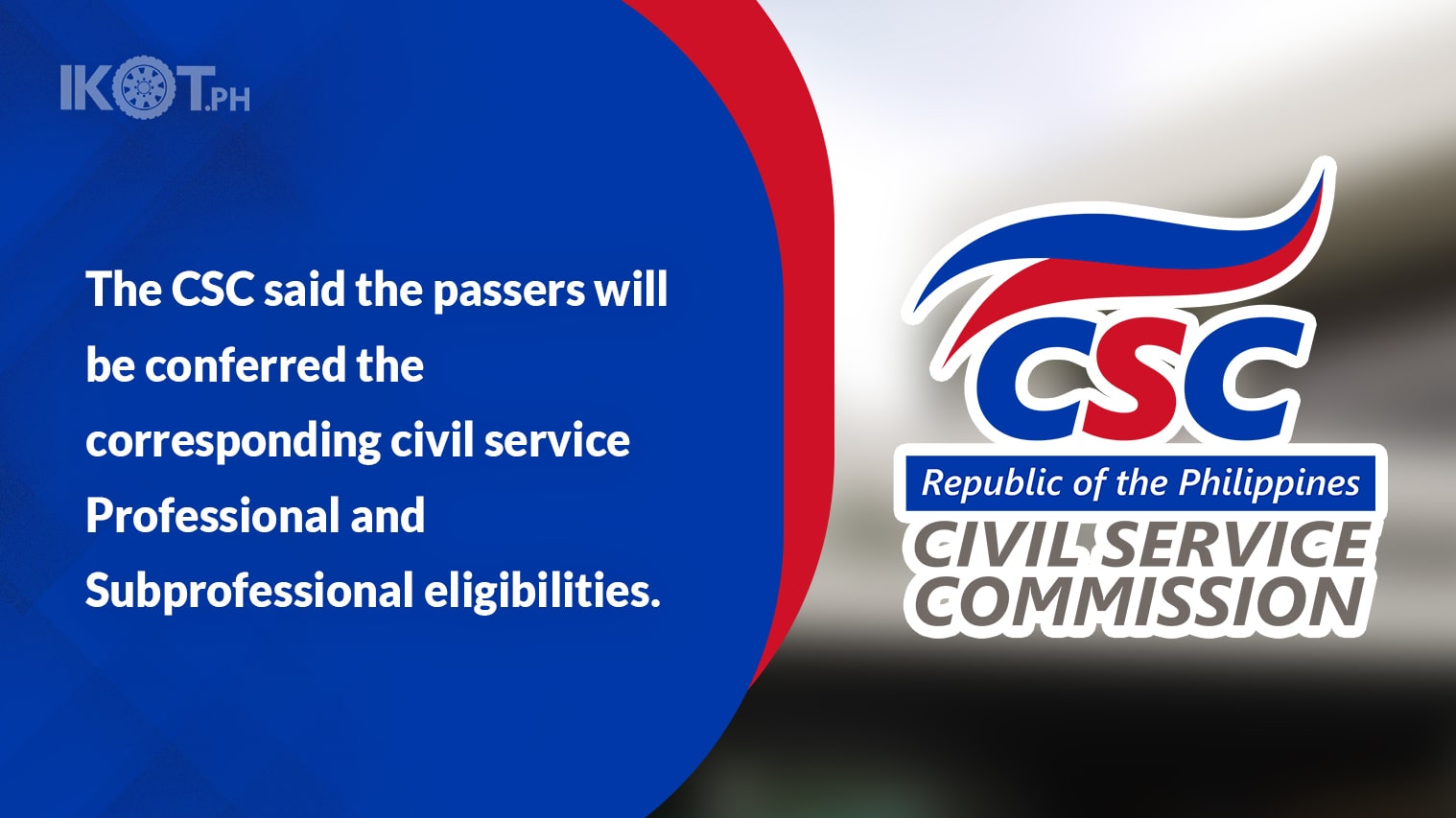 26,307 PASS AUGUST CAREER SERVICE EXAM -- CSC — IKOT.PH