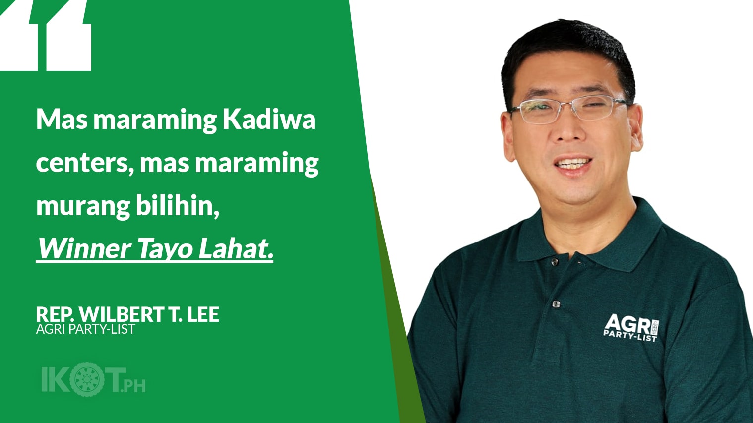 SET-UP KADIWA CENTERS NATIONWIDE - AGRI PARTY-LIST — IKOT.PH SET-UP KADIWA CENTERS NATIONWIDE - AGRI PARTY-LIST — IKOT.PH