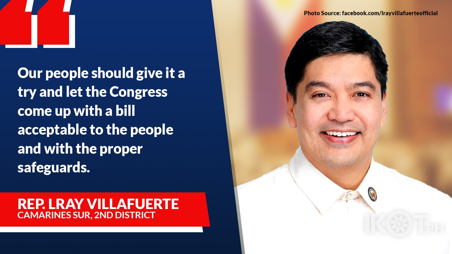 VILLAFUERTE TO PINOYS: SUPPORT MAHARLIKA FUND — IKOT.PH