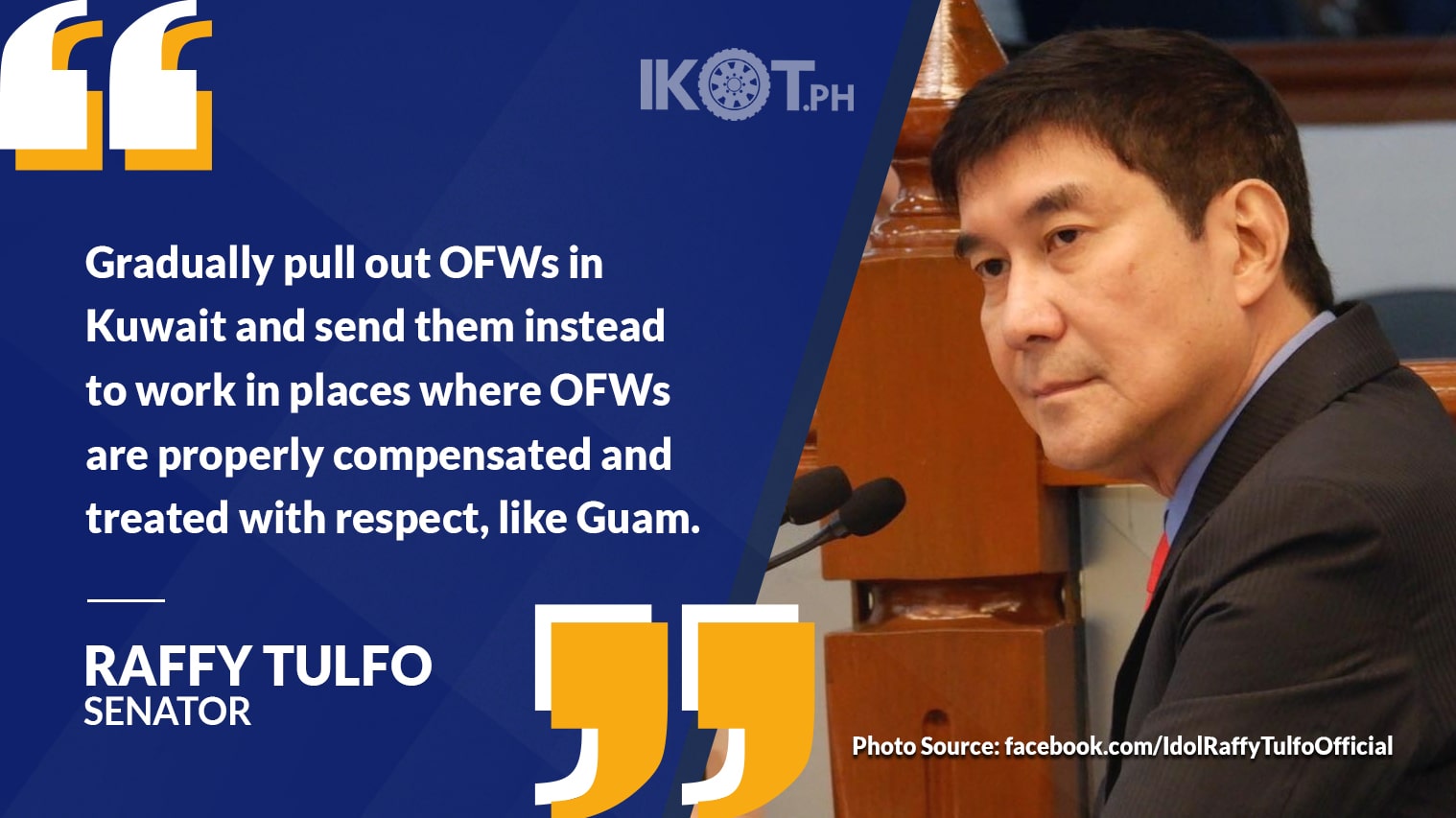TULFO WANTS KUWAIT OFW DEPLOYMENT BAN — IKOT.PH TULFO WANTS KUWAIT OFW DEPLOYMENT BAN — IKOT.PH