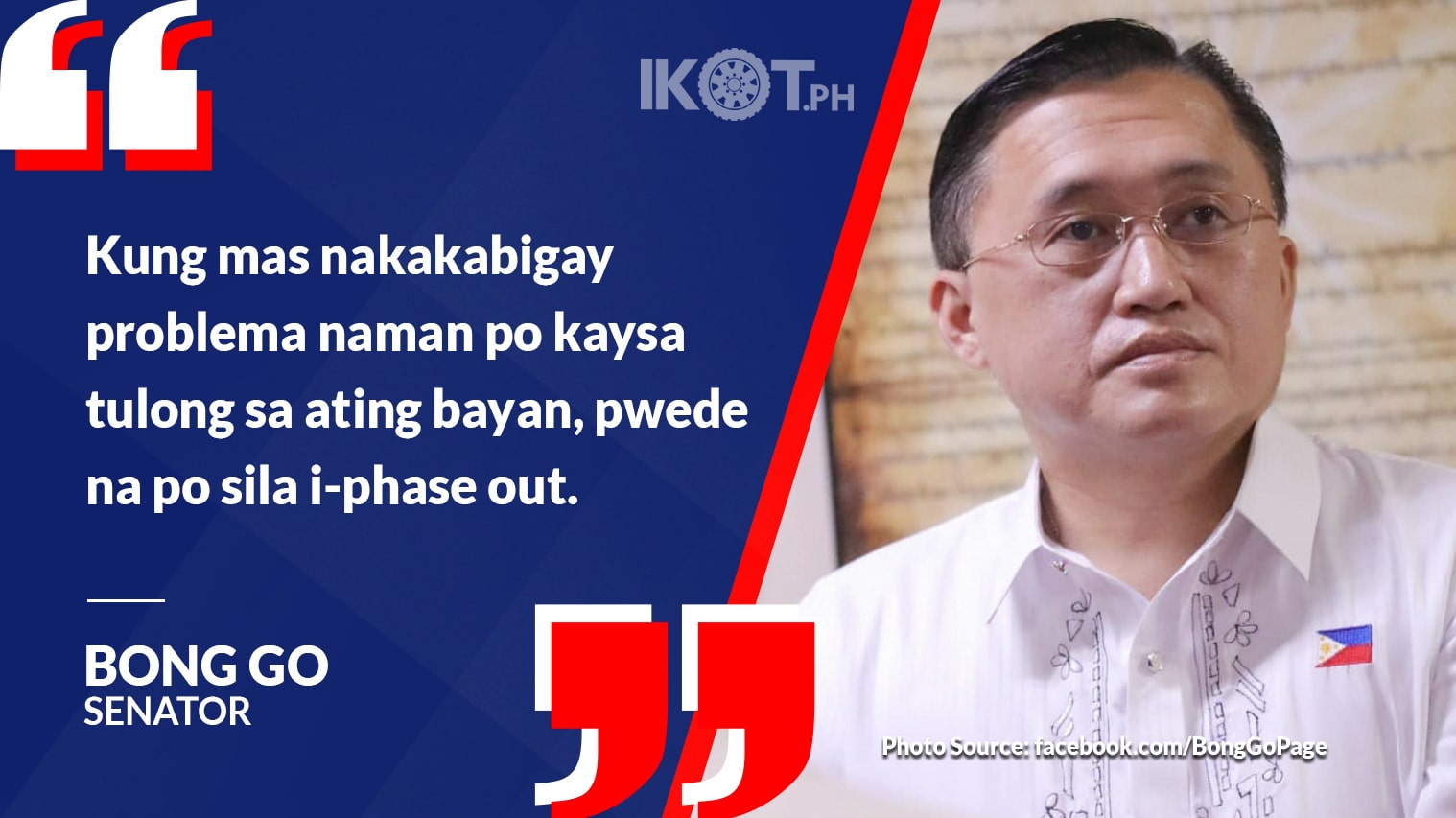 BONG GO BACKS CALL TO STOP POGO OPS IN PH — IKOT.PH