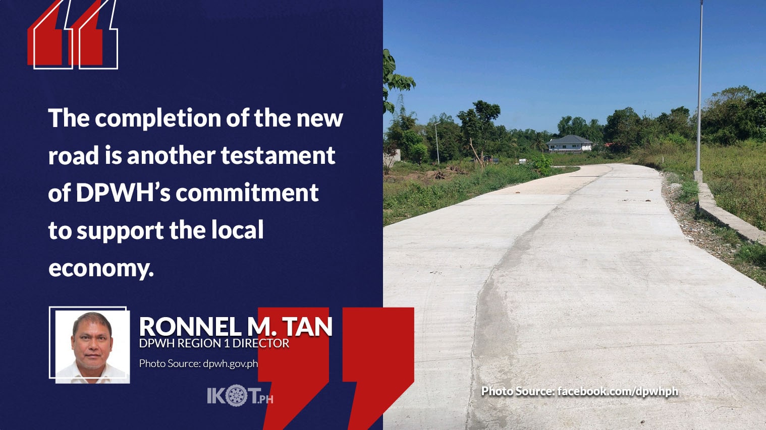 DPWH FINISHES NEW ROAD IN LAOAG CITY — IKOT.PH