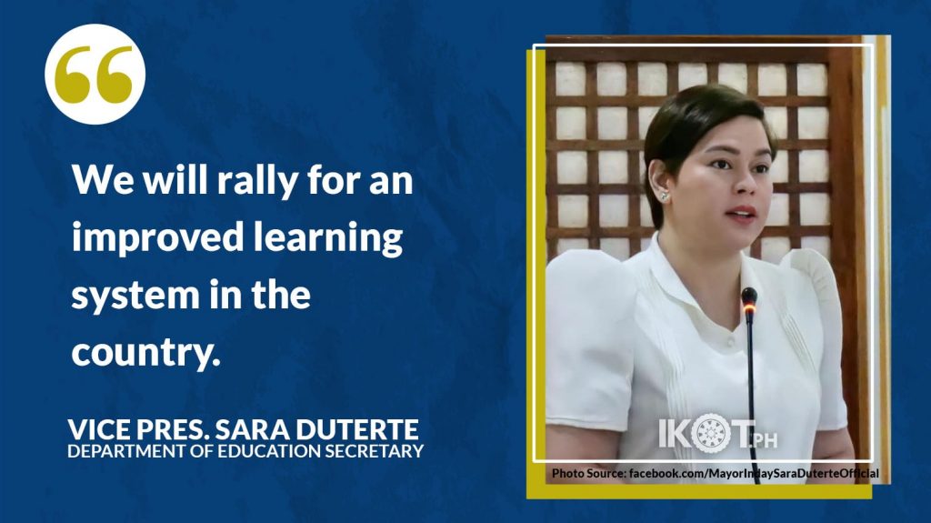 VP SARA DUTERTE LAUNCHES DEPED’S MATATAG PROGRAM — IKOT.PH VP SARA DUTERTE LAUNCHES DEPED’S MATATAG PROGRAM — IKOT.PH