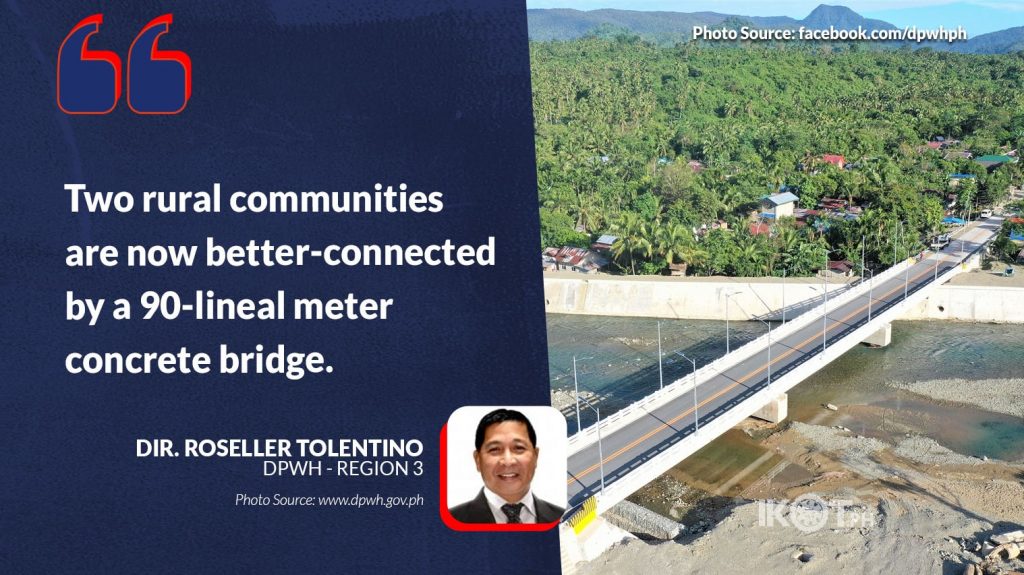 DPWH BUILDS BRIDGE TO LINK 2 BARANGAYS IN AURORA — IKOT.PH