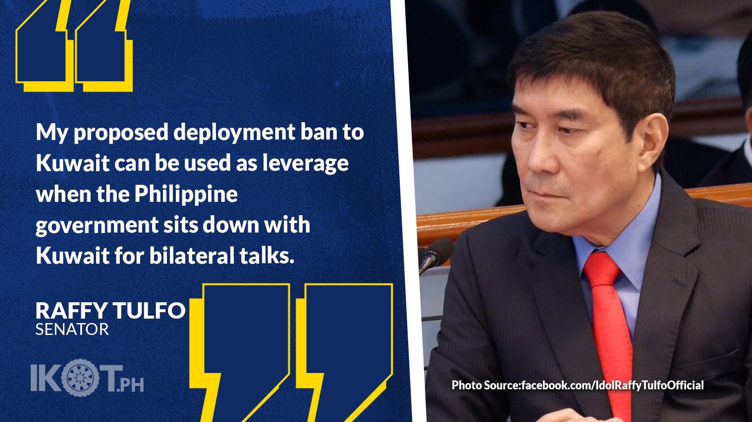 TULFO WANTS OFW DEPLOYMENT BAN TO KUWAIT — IKOT.PH TULFO WANTS OFW DEPLOYMENT BAN TO KUWAIT — IKOT.PH