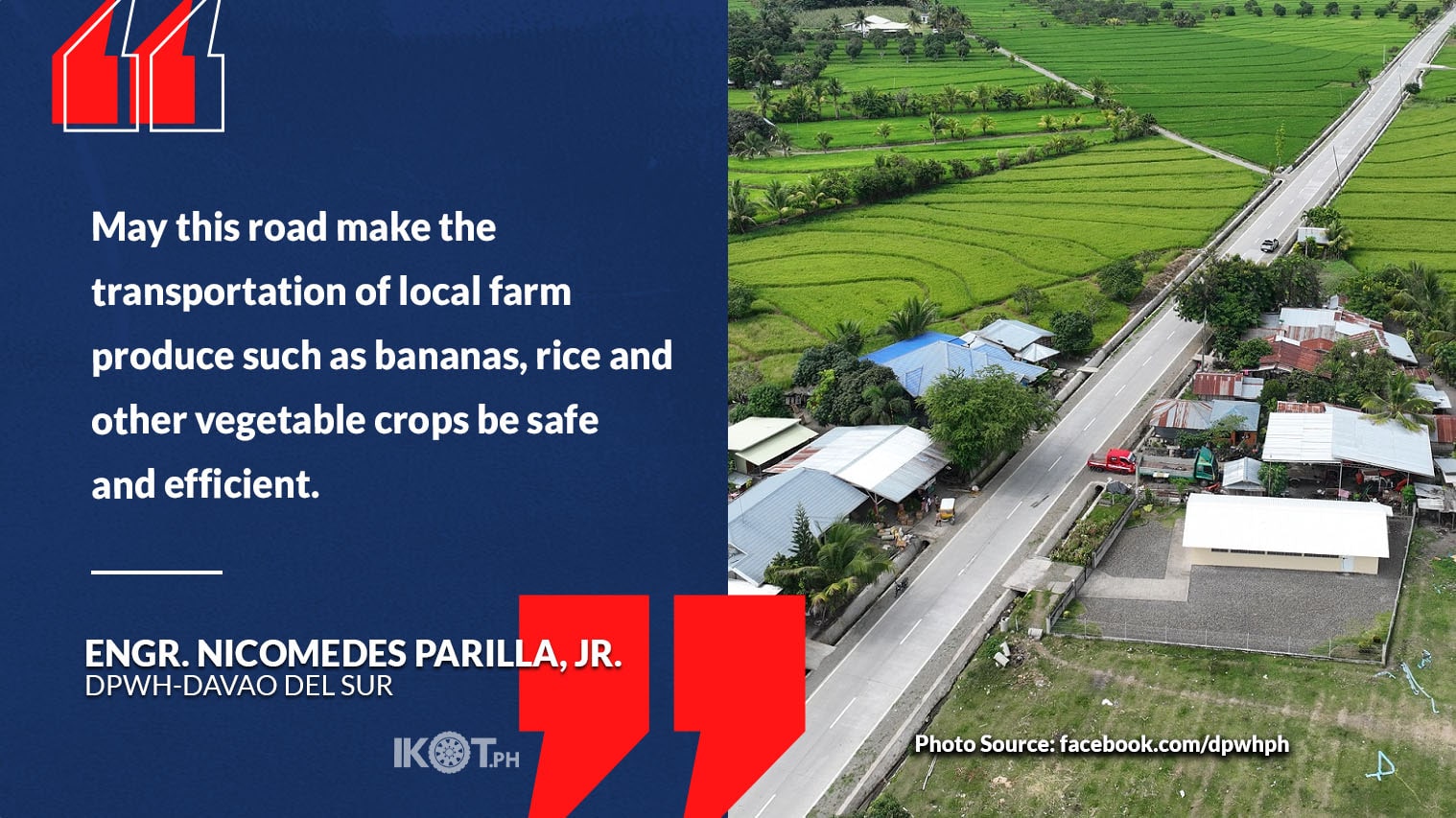 DPWH OPENS MATANAO, DAVAO DEL SUR ROAD PROJECT — IKOT.PH