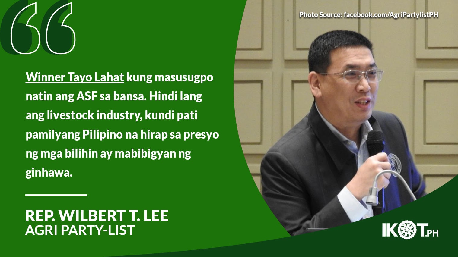 AGRI PARTY-LIST TO GOVT: SECURE ASF VAX ASAP — IKOT.PH AGRI PARTY-LIST TO GOVT: SECURE ASF VAX ASAP — IKOT.PH