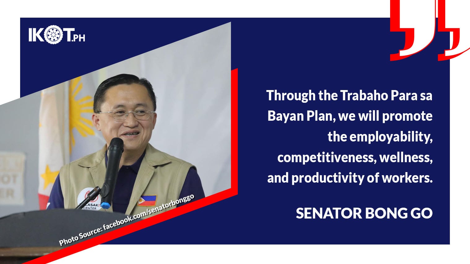 BONG GO CO-SPONSORS ‘TRABAHO PARA SA BAYAN’ ACT — IKOT.PH BONG GO CO-SPONSORS ‘TRABAHO PARA SA BAYAN’ ACT — IKOT.PH