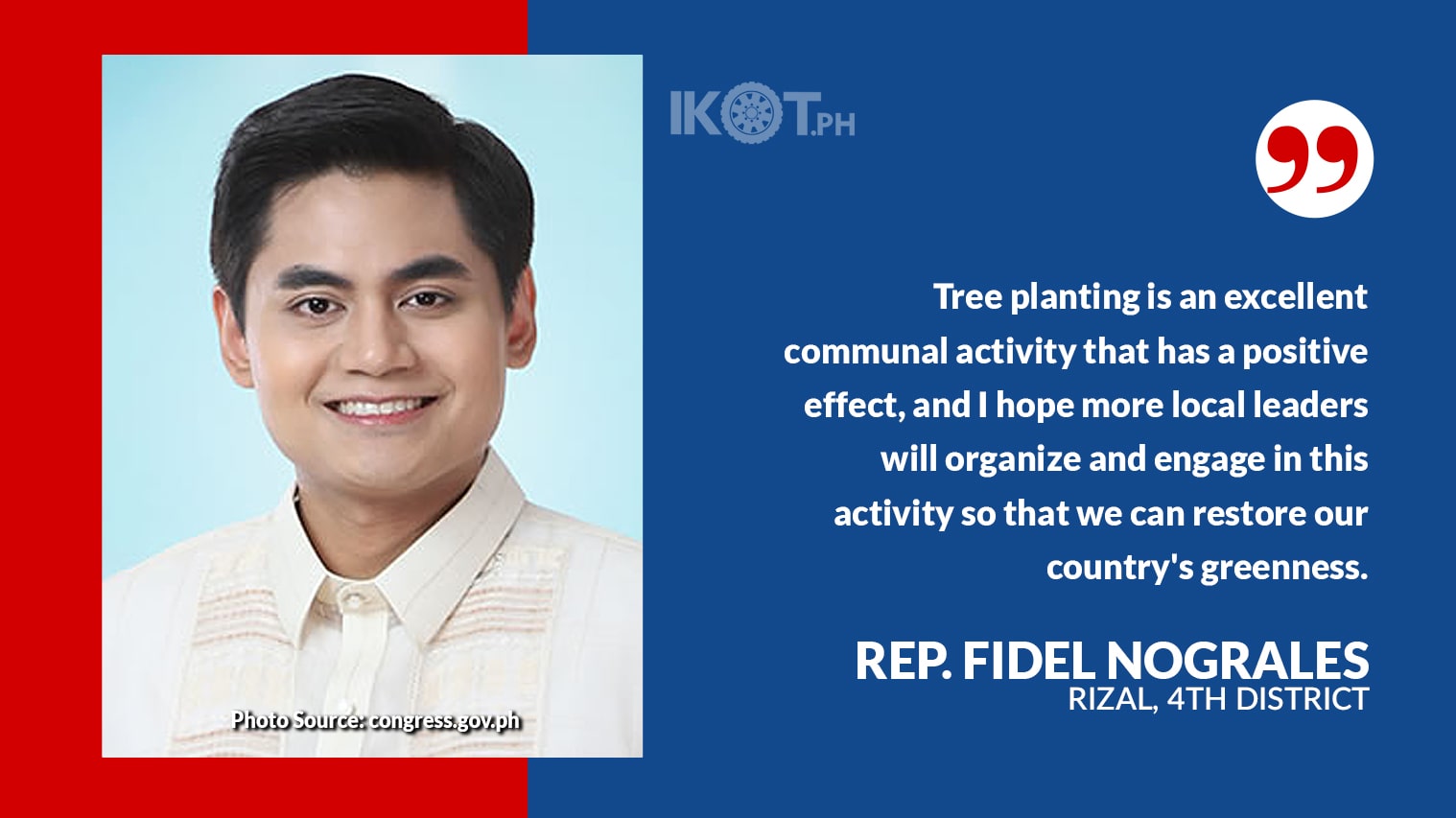 NOGRALES TO COMMUNITIES: PLANT TREES VS EL NIÑO — IKOT.PH