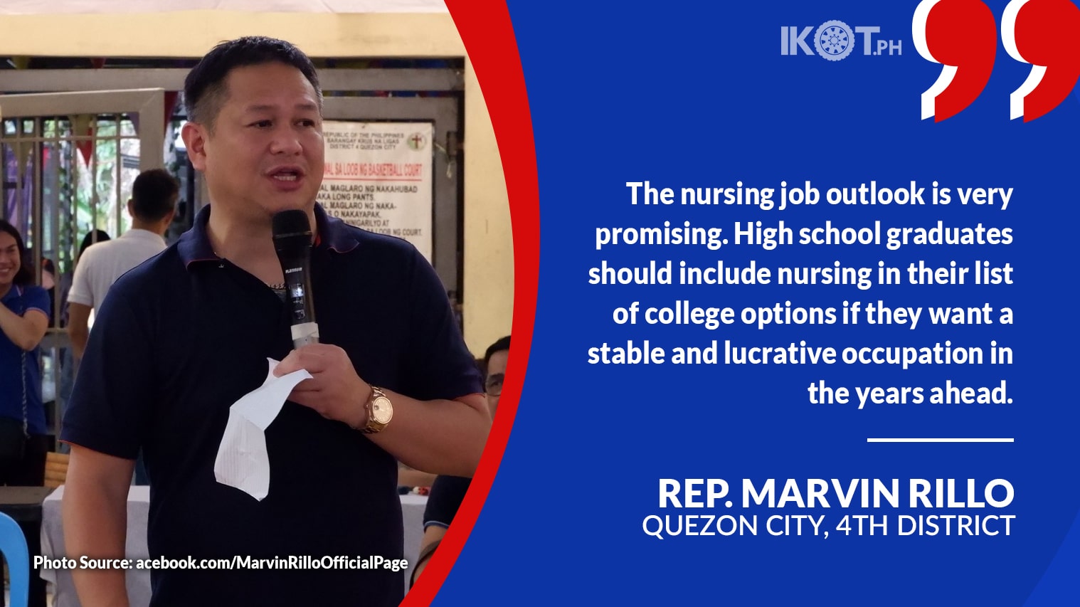 HIGH SCHOOL GRADS URGED: TAKE NURSING IN COLLEGE — IKOT.PH
