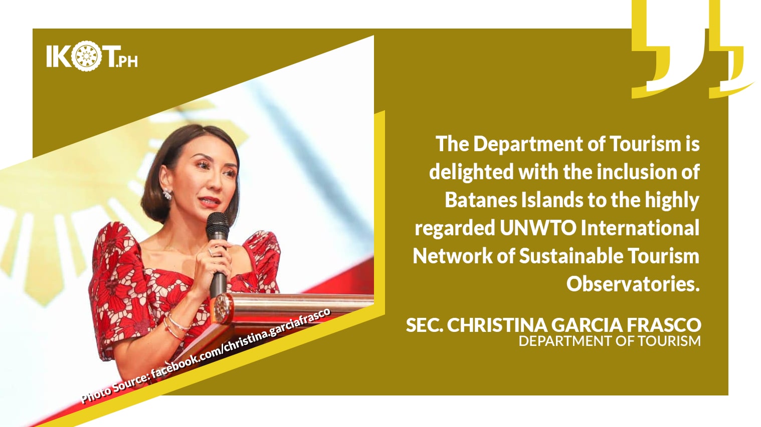 BATANES IN UN NETWORK OF SUSTAINABLE TOURISM LIST — IKOT.PH