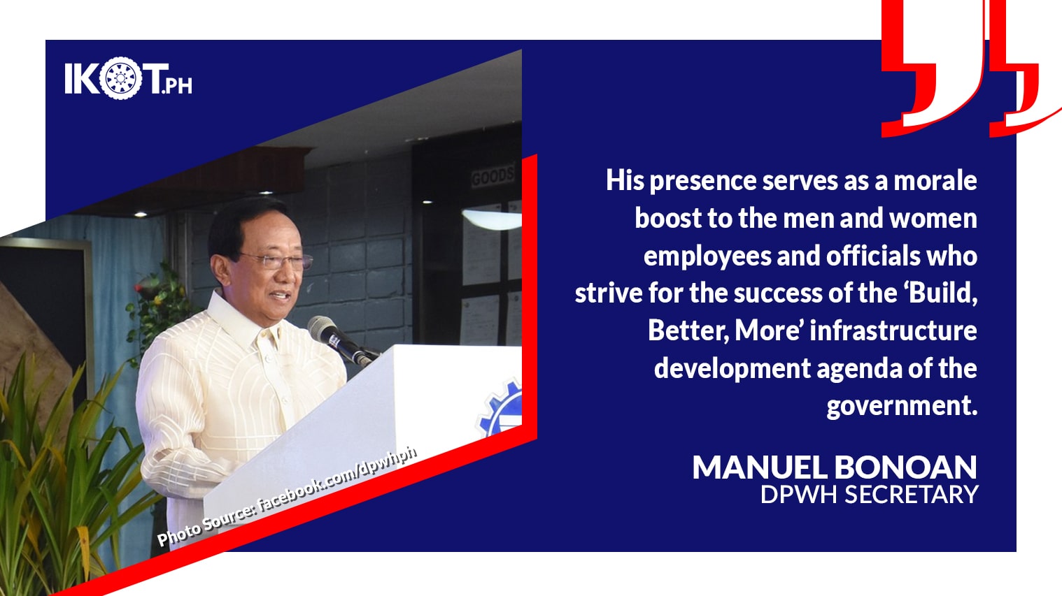 PRESIDENT MARCOS JOINS DPWH’S 125TH ANNIVERSARY — IKOT.PH
