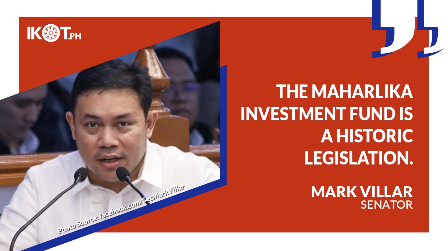 MARK VILLAR LAUDS MAHARLIKA BILL SIGNING INTO LAW — IKOT.PH