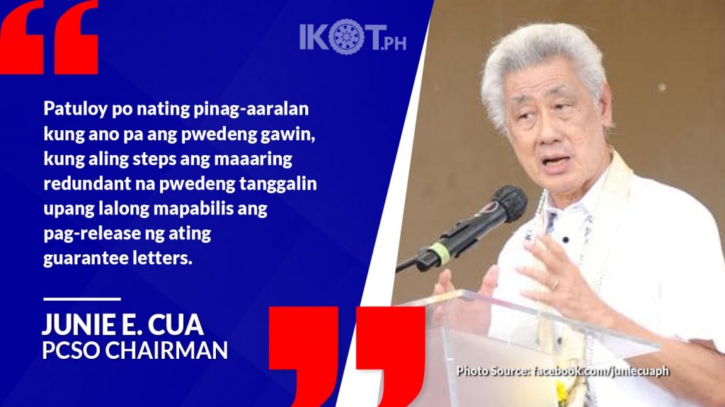 PCSO’S CUA ASSURES: IMPROVED MEDICAL ASSISTANCE — IKOT.PH