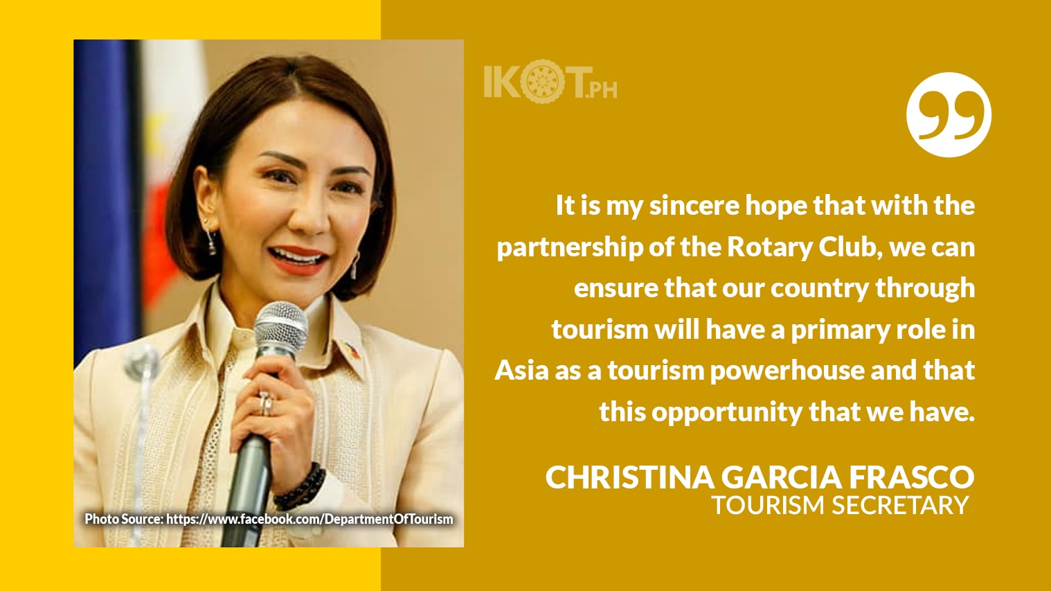 FRASCO TO ROTARIANS: KEEP CONTRIBUTING TO TOURISM — IKOT.PH