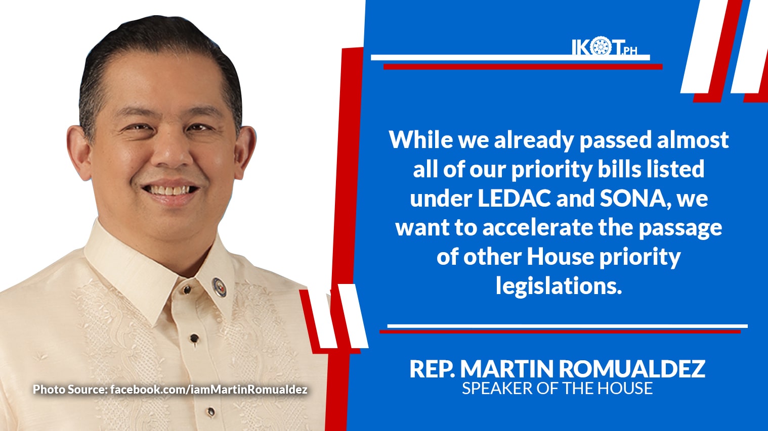 HOUSE TO HOLD HEARINGS WHILE ON BREAK – ROMUALDEZ — IKOT.PH