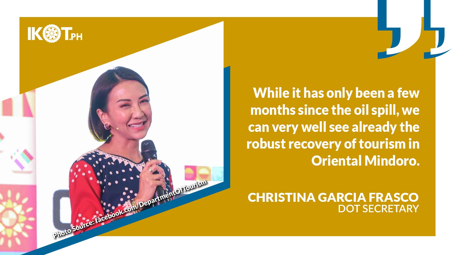 DOT HELPS ORIENTAL MINDORO RECOVER AFTER OIL SPILL — IKOT.PH DOT HELPS ORIENTAL MINDORO RECOVER AFTER OIL SPILL — IKOT.PH