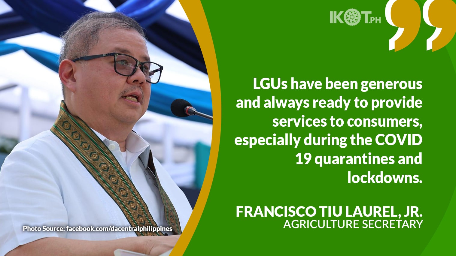 TIU LAUREL RECOGNIZES HARD WORK OF KADIWA PARTNERS — IKOT.PH