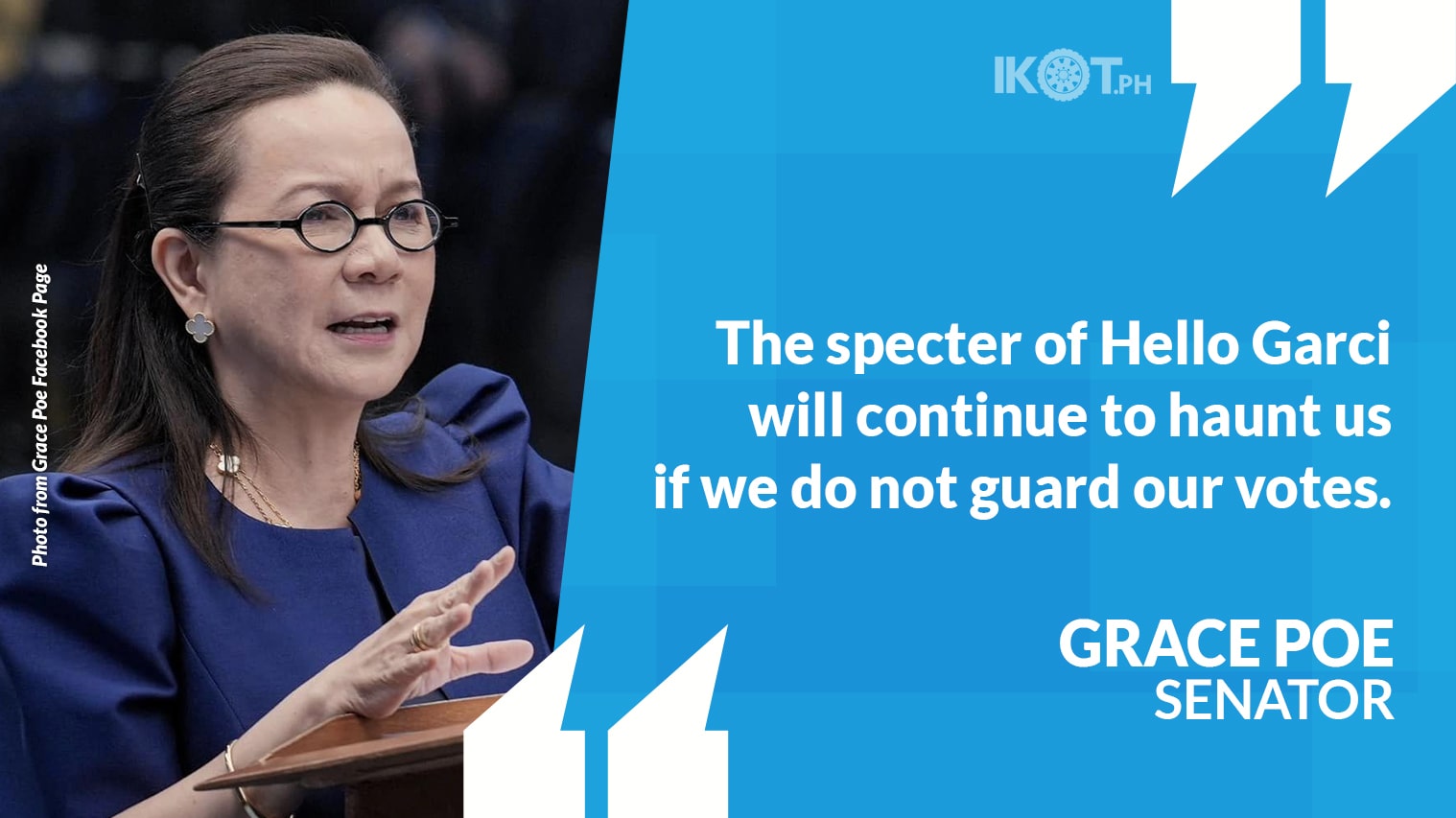 CLEAN POLLS URGED AMID ‘HELLO GARCI’ SPECTER — IKOT.PH