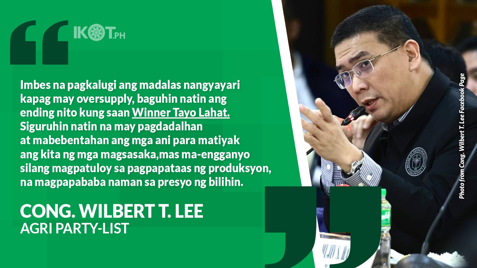 LEE BATS FOR STRONGER MARKET LINKS FOR FARMERS — IKOT.PH