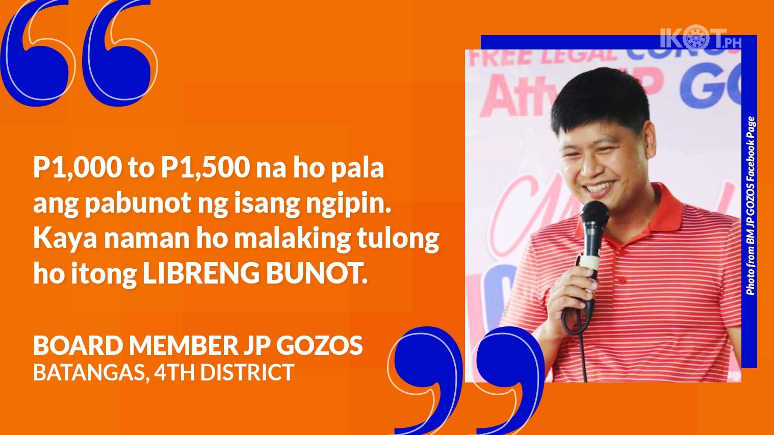 BOKAL GOZOS BRINGS ‘LIBRENG BUNOT’ TO BARRIOS IN BATANGAS — IKOT.PH