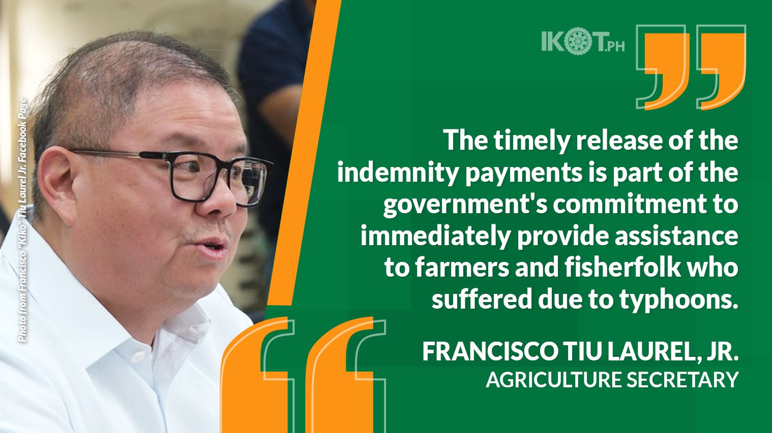 PCIC INDEMNIFIES TYPHOON-HIT MINDORO FARMERS — IKOT.PH