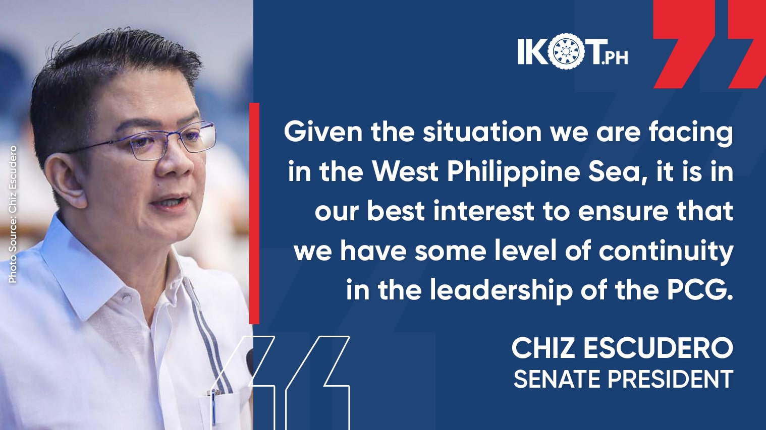 3-YEAR FIXED TERM FOR PCG CHIEF GETS SENATE NOD — IKOT.PH