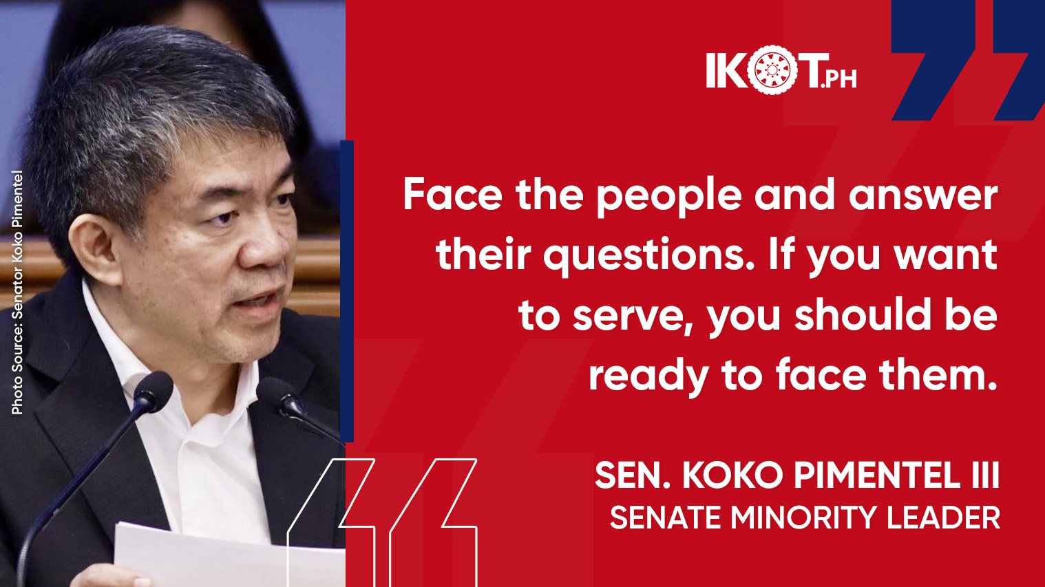 PIMENTEL WANTS TOWN HALL DEBATES FOR MARIKINA BETS — IKOT.PH